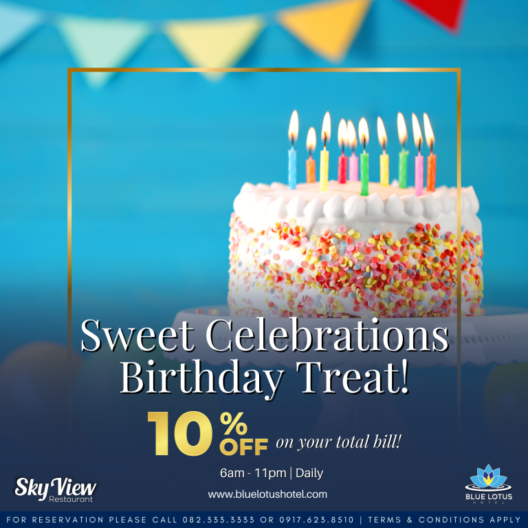 BIRTHDAY PROMO – Blue Lotus Hotel